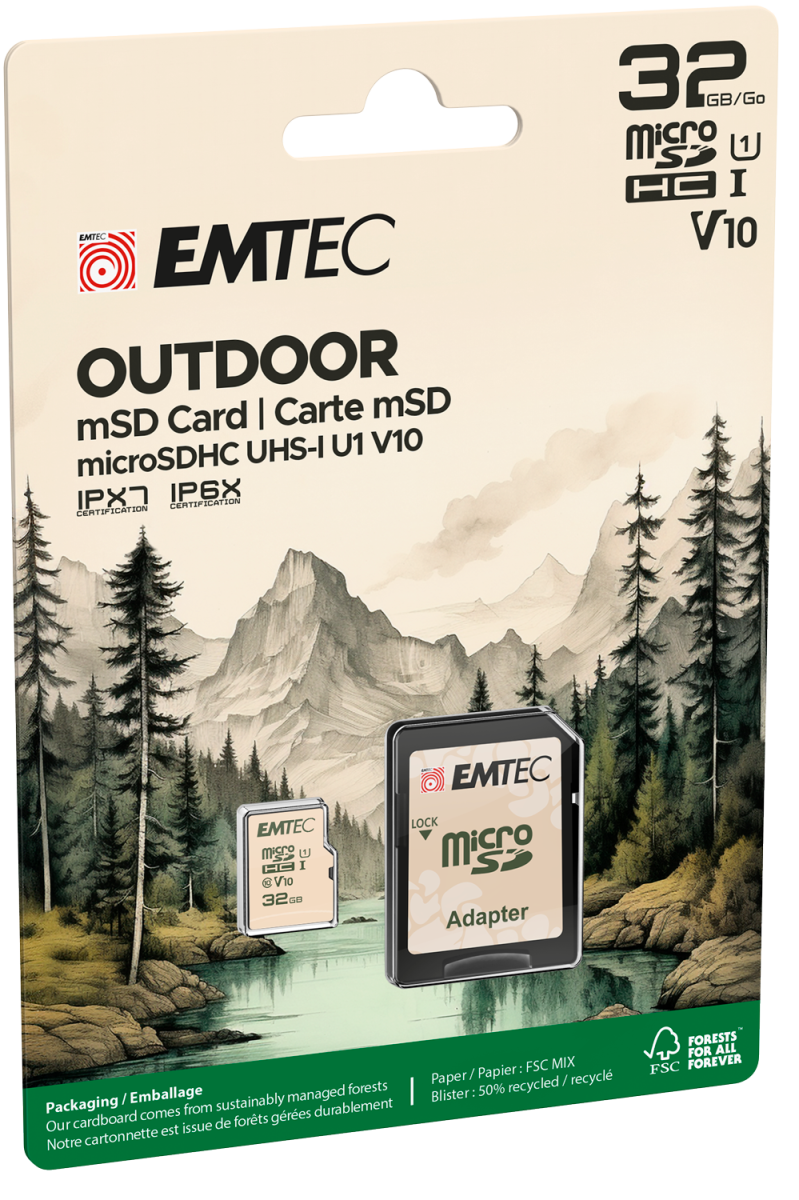 microSD UHS-I V30/V10 OUTDOOR | EMTEC
