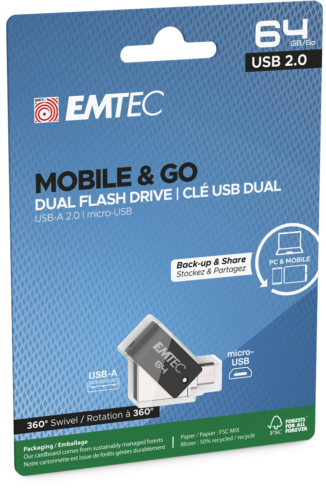 T260B Mobile & Go micro-USB | EMTEC