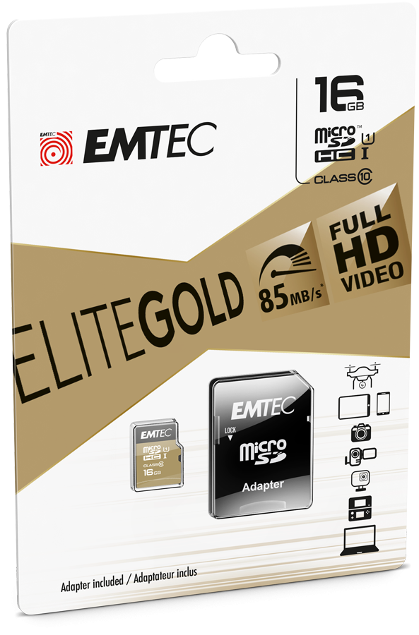 microSD UHS-I U1 Elite Gold | EMTEC