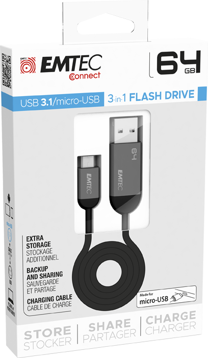 T750B Dual USB3.1 micro-USB | EMTEC